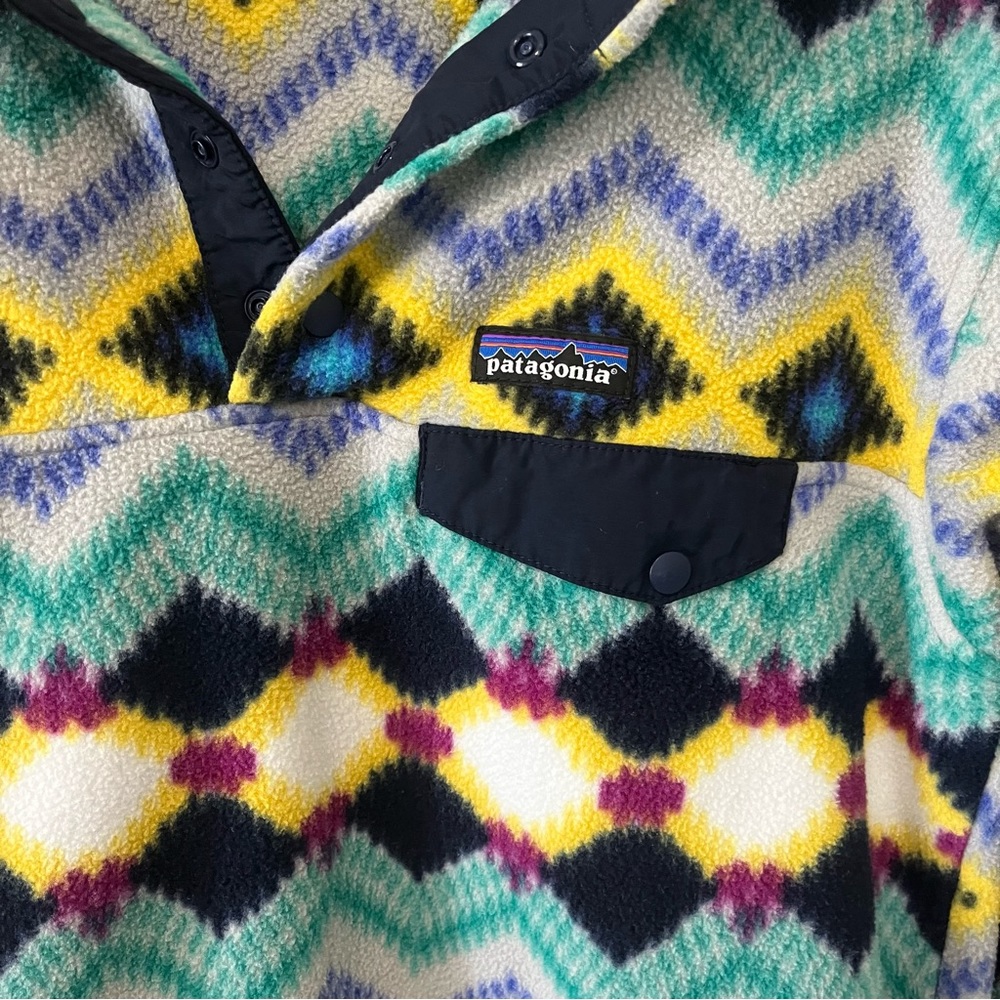 Rare Patagonia Aztec Themed Synchilla - Gem